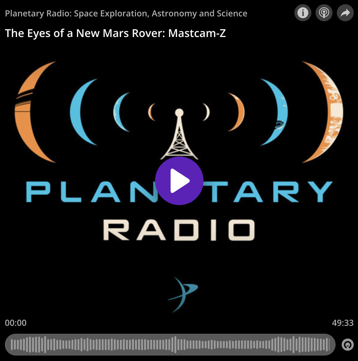 Planetary Radio: The Eyes of a New Mars Rover: Mastcam-Z - Mastcam-Z