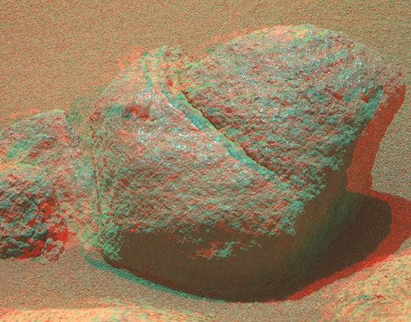 Rounded Rocks: Stereoscopic Corner #6 - Mastcam-Z